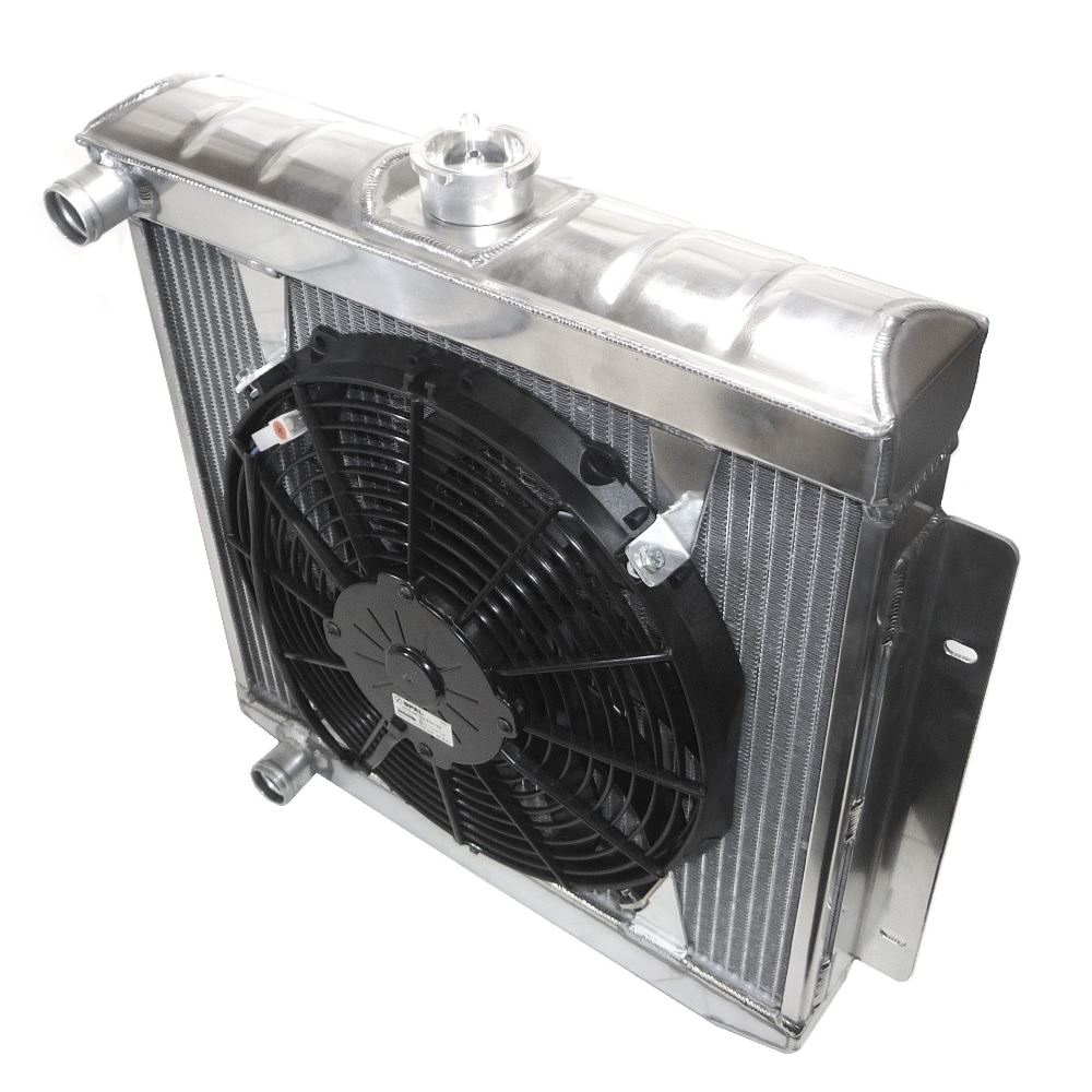 Cortina Zetec Alloy Radiator - Big Header Tank - With Fan (CC001 ...